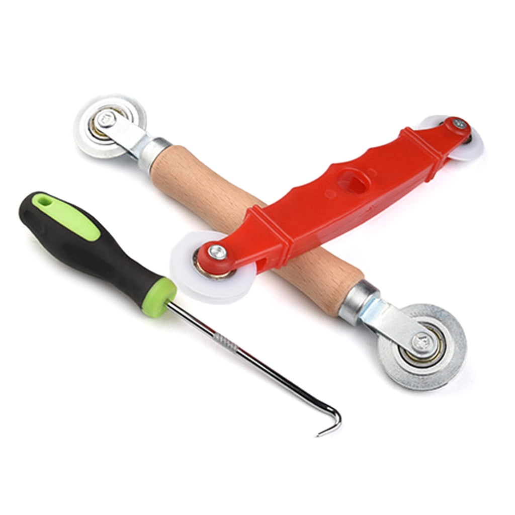 Sinyiin Heavy Duty Screen Installation Tool Kit Wooden Handle Spline ...