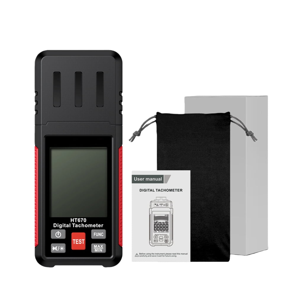 Sinyiin High Accuracy Digital Tachometer Double Use Contact Contactless ...