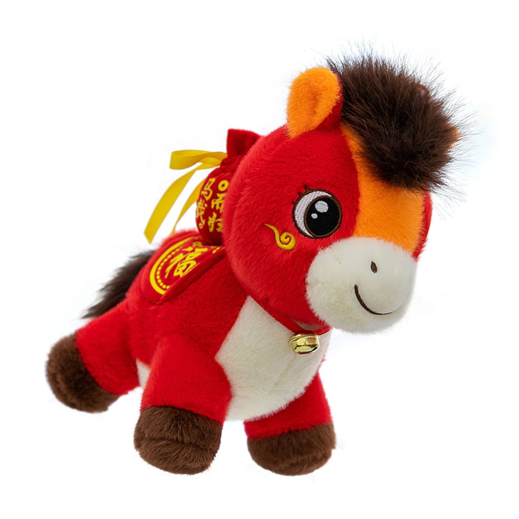 Sinyiin Horse Toy Plush Mascots Stuffed Animal Horse Year Teenager New ...