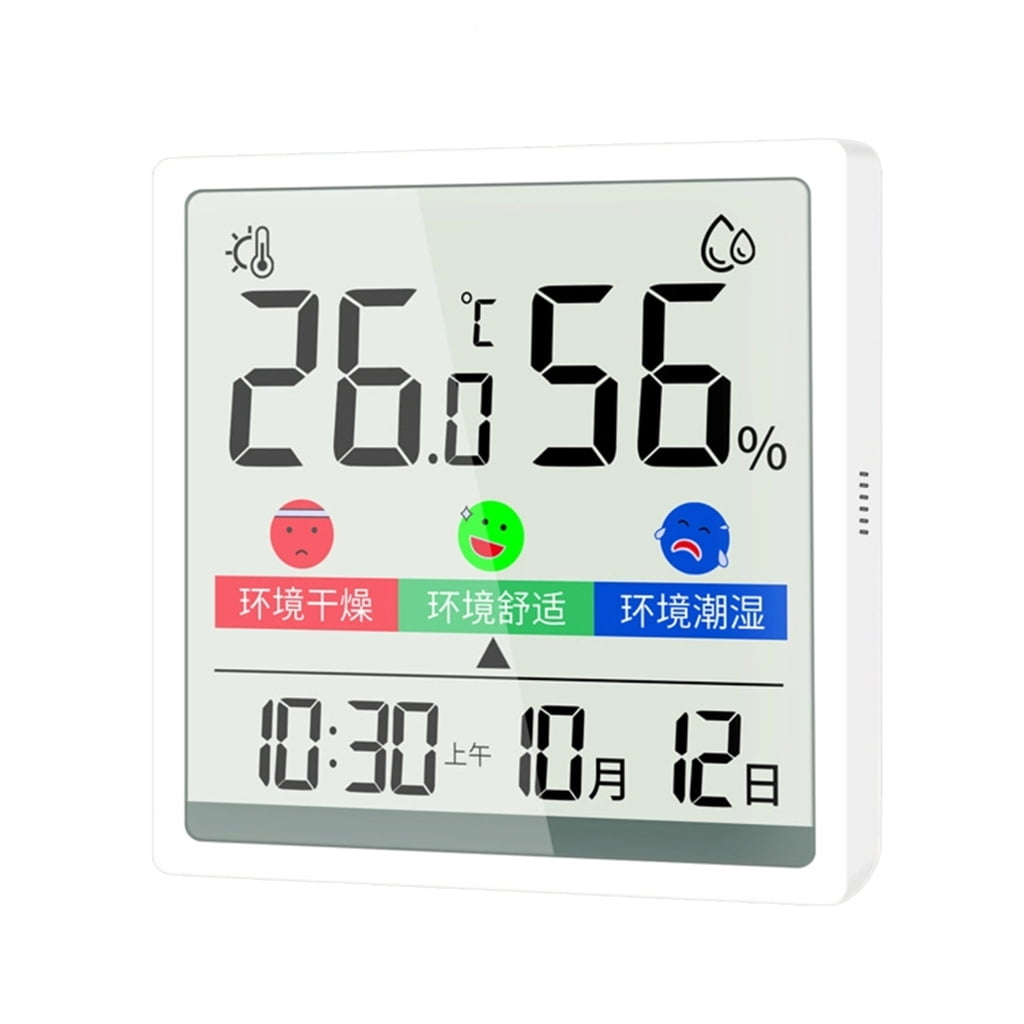 Sinyiin Indoor Temperature Humidity Monitor With Color Display Comfort ...