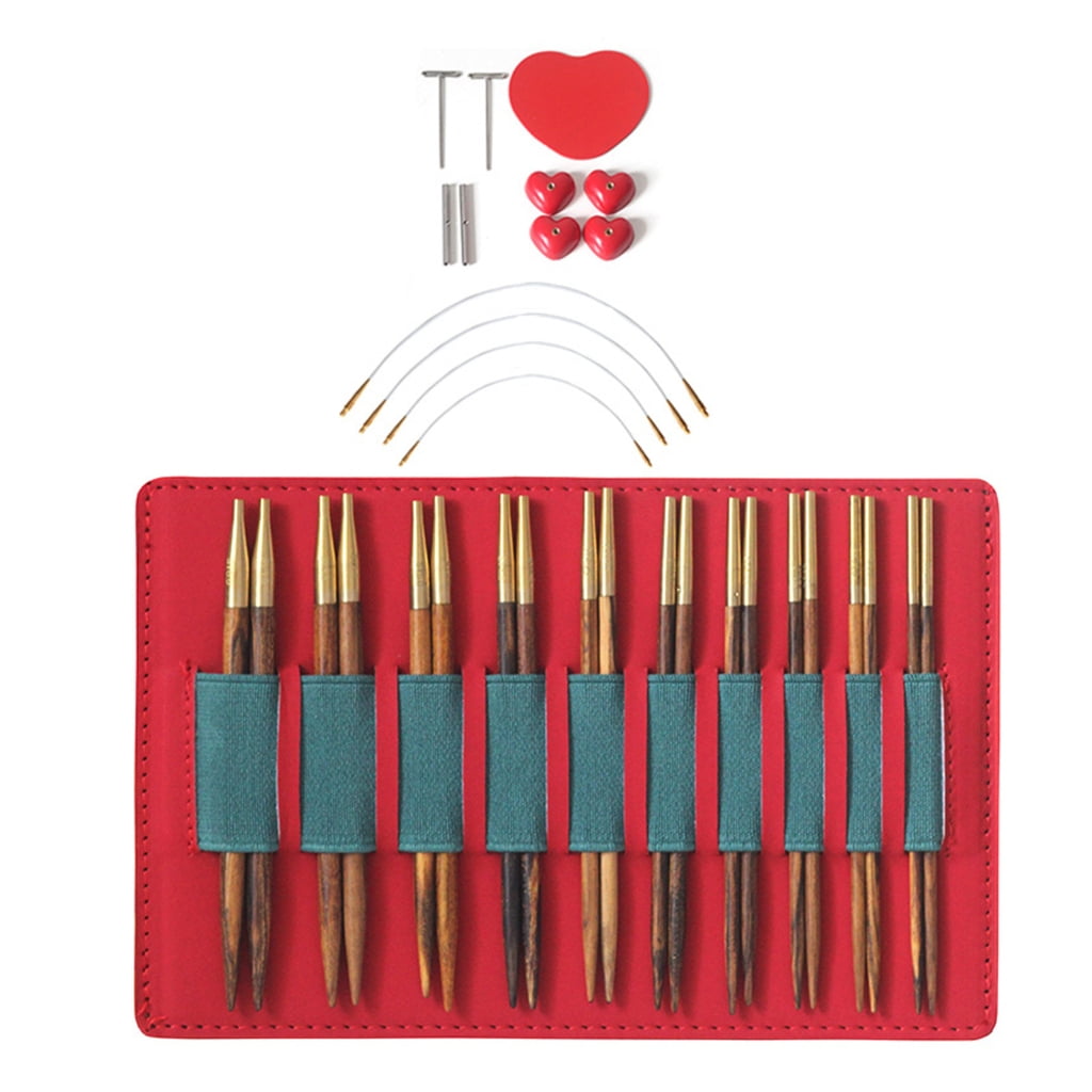 Sinyiin Interchangeable Circular Needle Set with Case and Accessories 3 ...