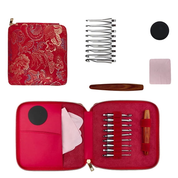 Sinyiin Interchangeable Crochet Hook Set Easy to Replace 3.5mm-8mm ...