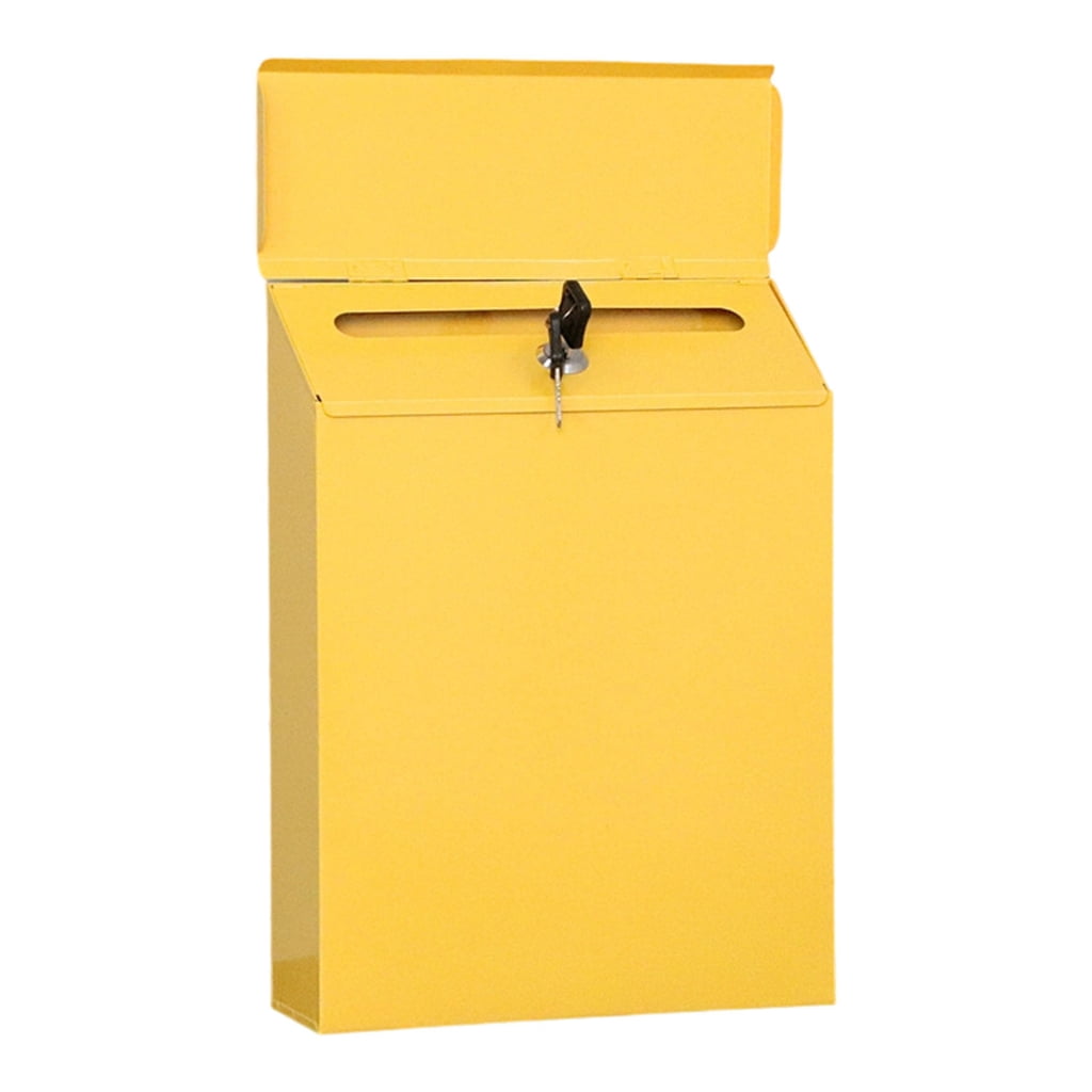 Sinyiin Lockable Metal Hanging Mailbox For Outdoor Security Hanging ...