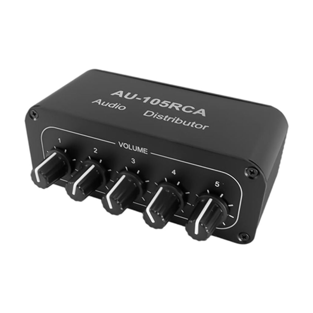 Sinyiin Metal Sound Splitter Two Channel Amplifiers 5 Port Output High ...