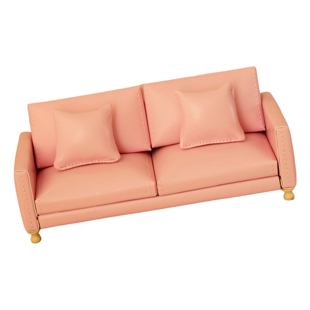 Sinyiin Mini Living Room Sofa 1/12 Scale Dollhouses Furniture Soft ...