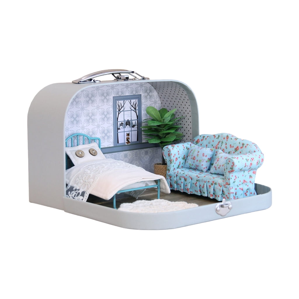 Sinyiin Miniature Dollhouses Furniture Set For Girl Realistic Metal And ...