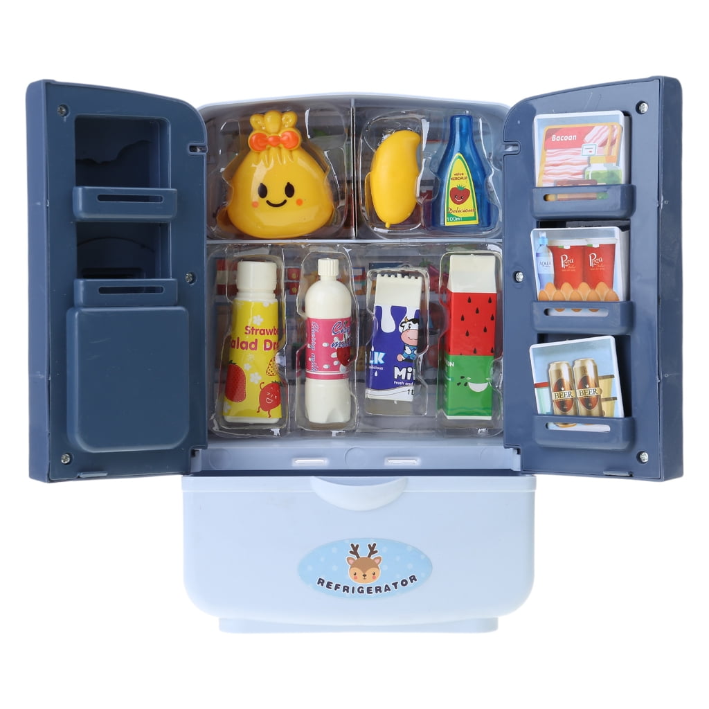 Sinyiin Model Refrigerator Dollhouse Decorations Pretend Playset for ...