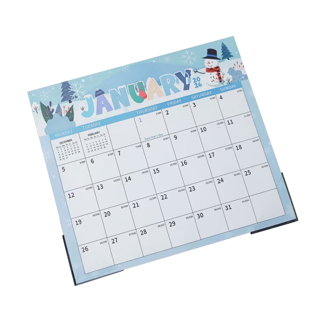 Sinyiin Modern 2026 English Wall Hanging Calendar With Thick Tear ...
