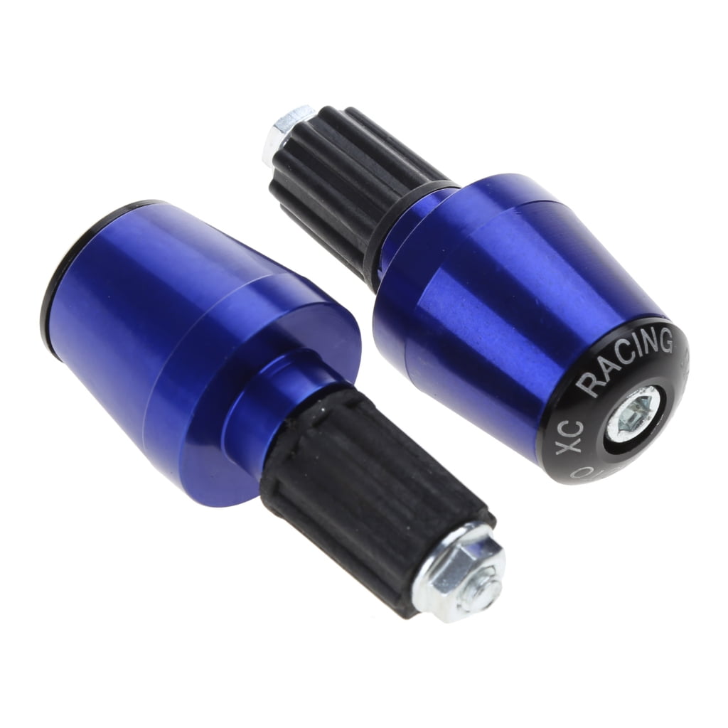 Sinyiin Motorcycle Handle Bar Ends Grips Metal Handlebar Counterweight ...