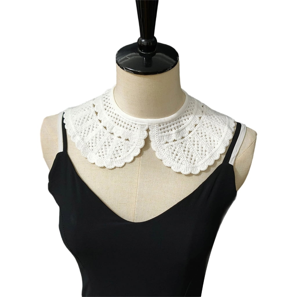 Sinyiin Multi Purpose Knit Collar Shawl Embellished Detachable Clothing ...