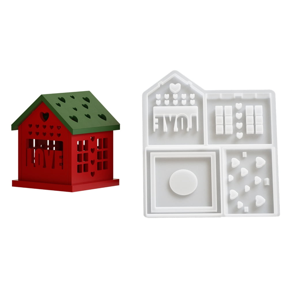 Sinyiin Multifuntional Silicone Molds Night Light Stand Molds House ...