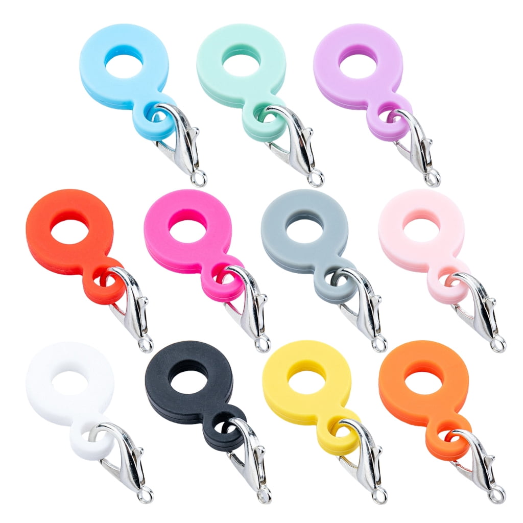 Sinyiin Pack of 11 Flexible Straw Decorations Nontoxic Silicone Toppers ...