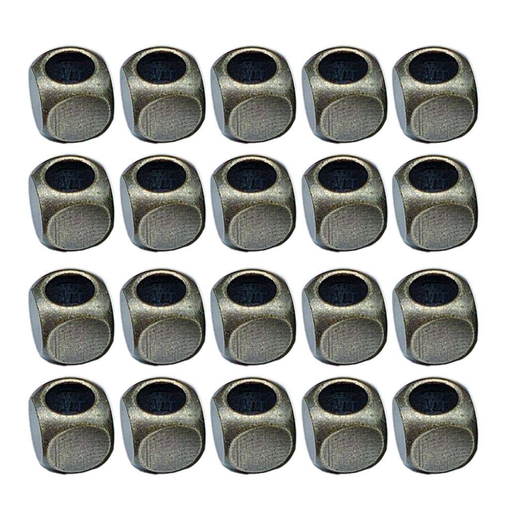 Sinyiin Pack of 20 Round/Square Brass Pendant Beads for Outdoor ...