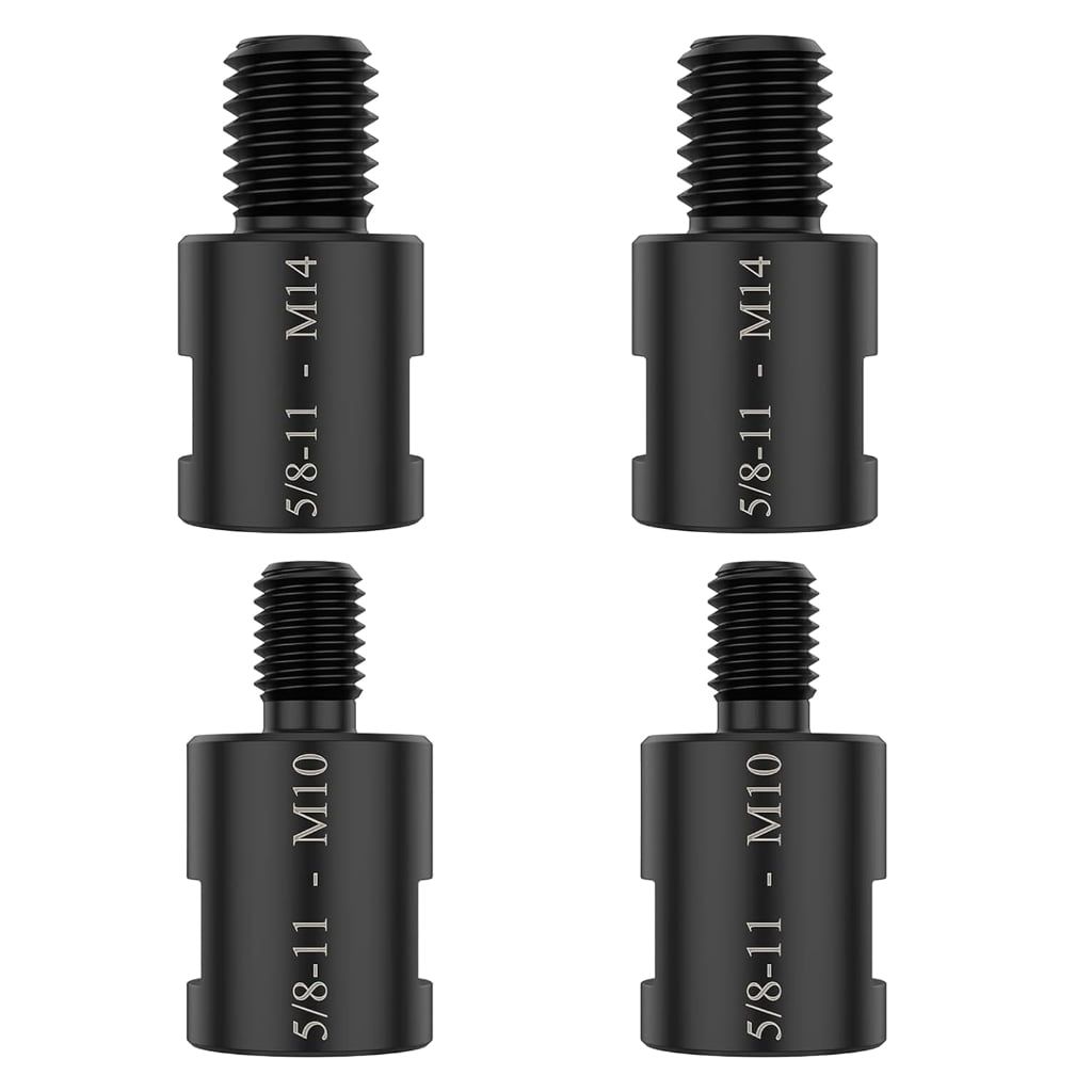 Sinyiin Pack of 4 Steel Thread Adapters Converts to M 10 M 14 Male for ...