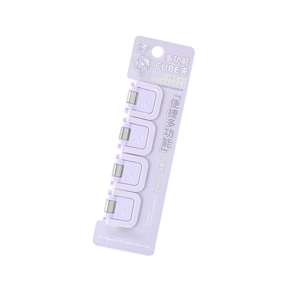 Sinyiin Plastic Cubic Paper Binder Clamp Office Tool Lightweight Space ...