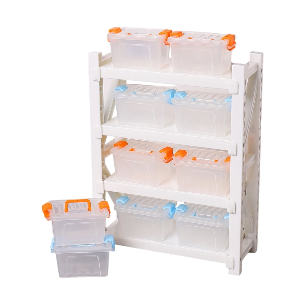 Sinyiin Plastic Doll House Miniature Furniture Display Shelf and ...