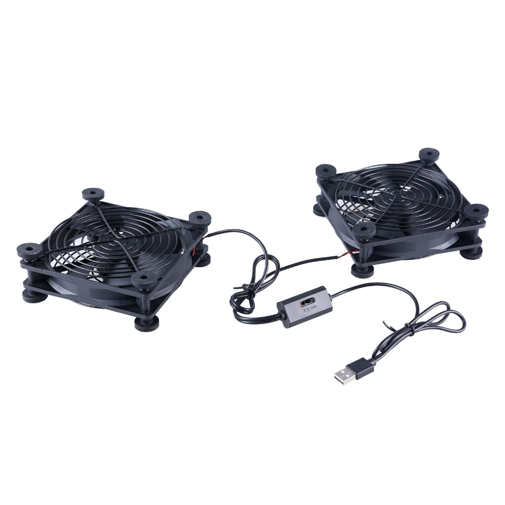 Sinyiin Portable 5V 2000rpm 2x Fan Coolers with 3 Adjustable Speed for ...