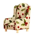 Sinyiin Realistic Doll House Sofa Collection Floral Fabric Cushion Wood ...