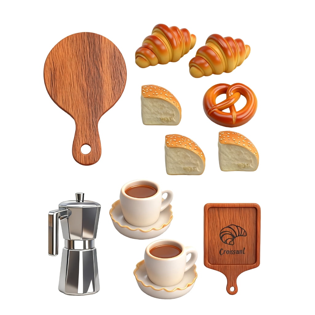 Sinyiin Realistic Mini Bread Resin Crafts For Dollhouses Scene Design ...