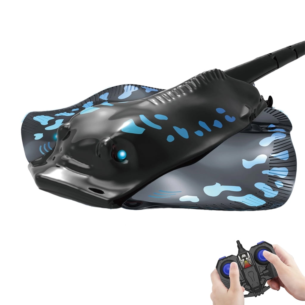 Sinyiin Remote Control Submersible Fish Toy Realistic Manta Ray ...