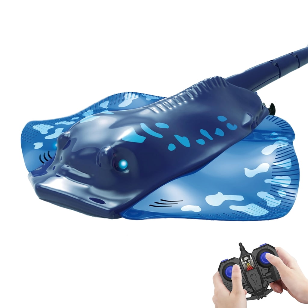 Sinyiin Remote Control Submersible Fish Toy Realistic Manta Ray ...