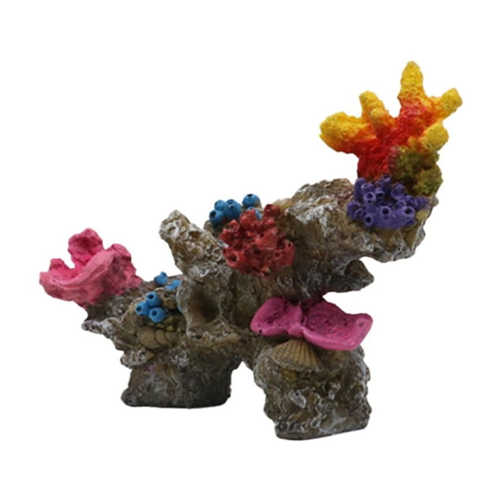 Sinyiin Resin Coral Reef Tree Fishank Decoration Low Maintenance ...