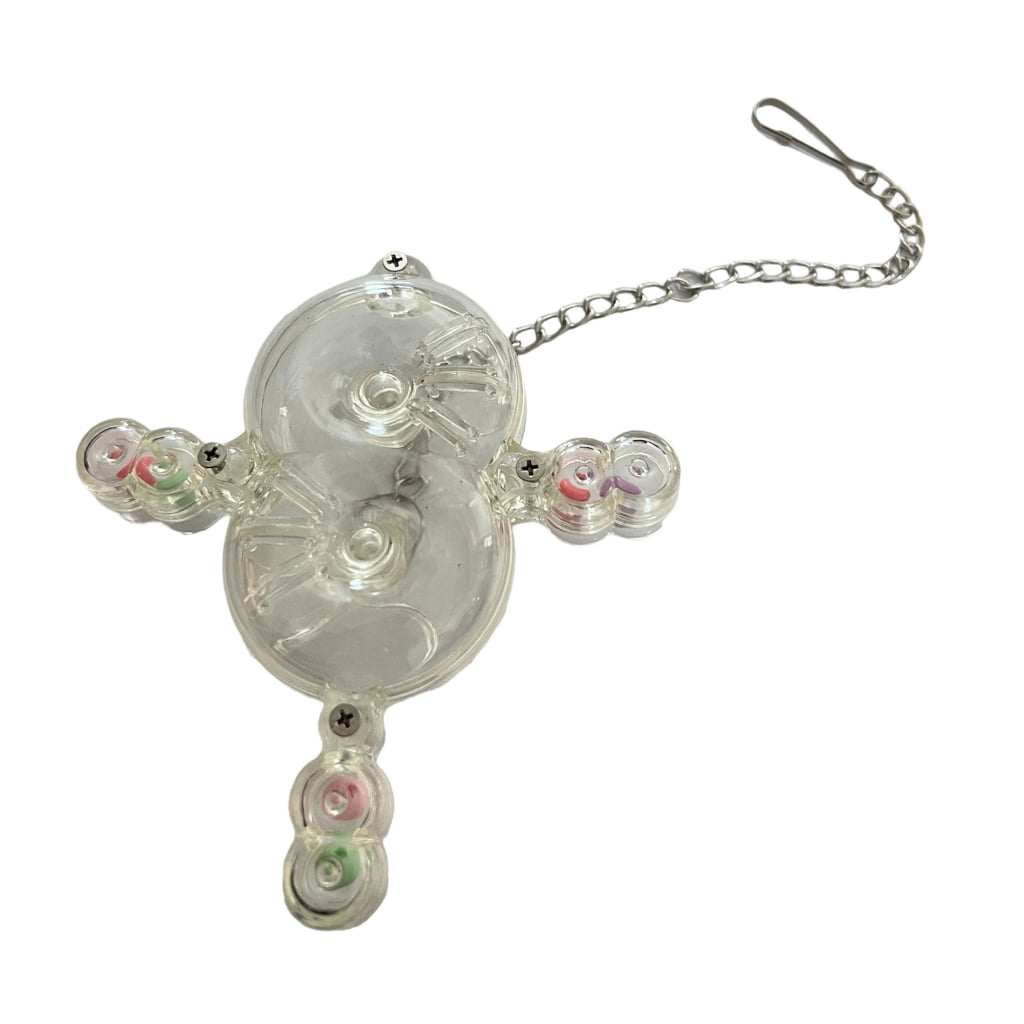 Sinyiin Rotating Spinner Parrots Feeder Toy Clear Spinner Feeding ...
