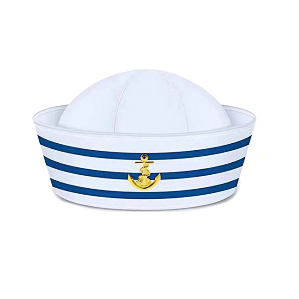 Sinyiin Sailors Captain Hat Lovely Seafaring Hat Adult Navy Marine Hat ...