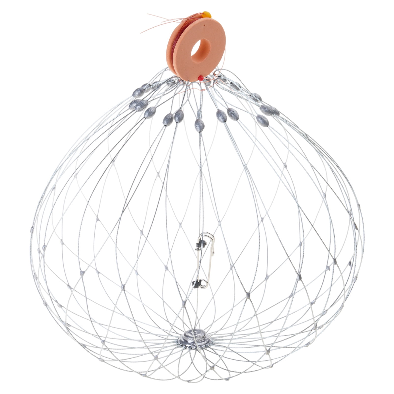 Sinyiin Saltwater Fishing Crabs Traps Stainless Steel Cage Adjustable ...