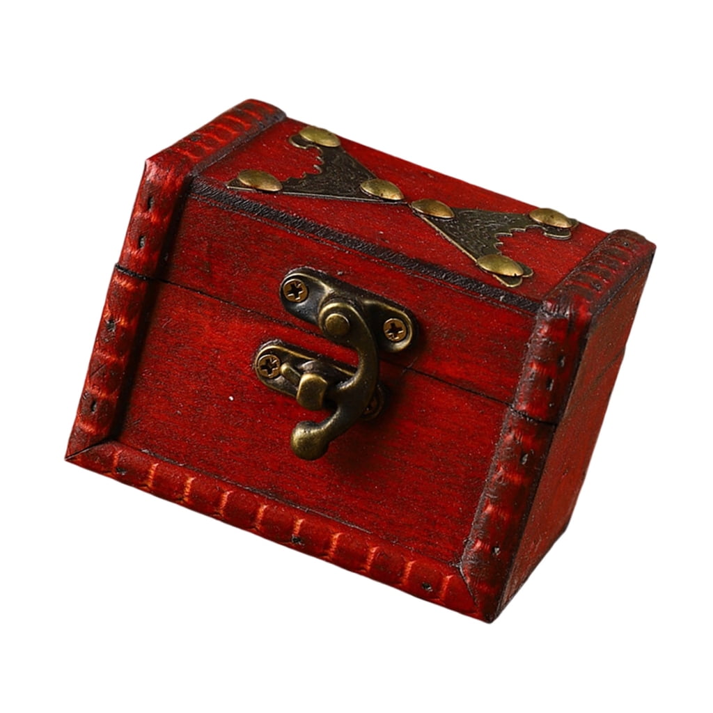 Sinyiin Secure Antique Style Storage Chest Wooden Construction Metal ...