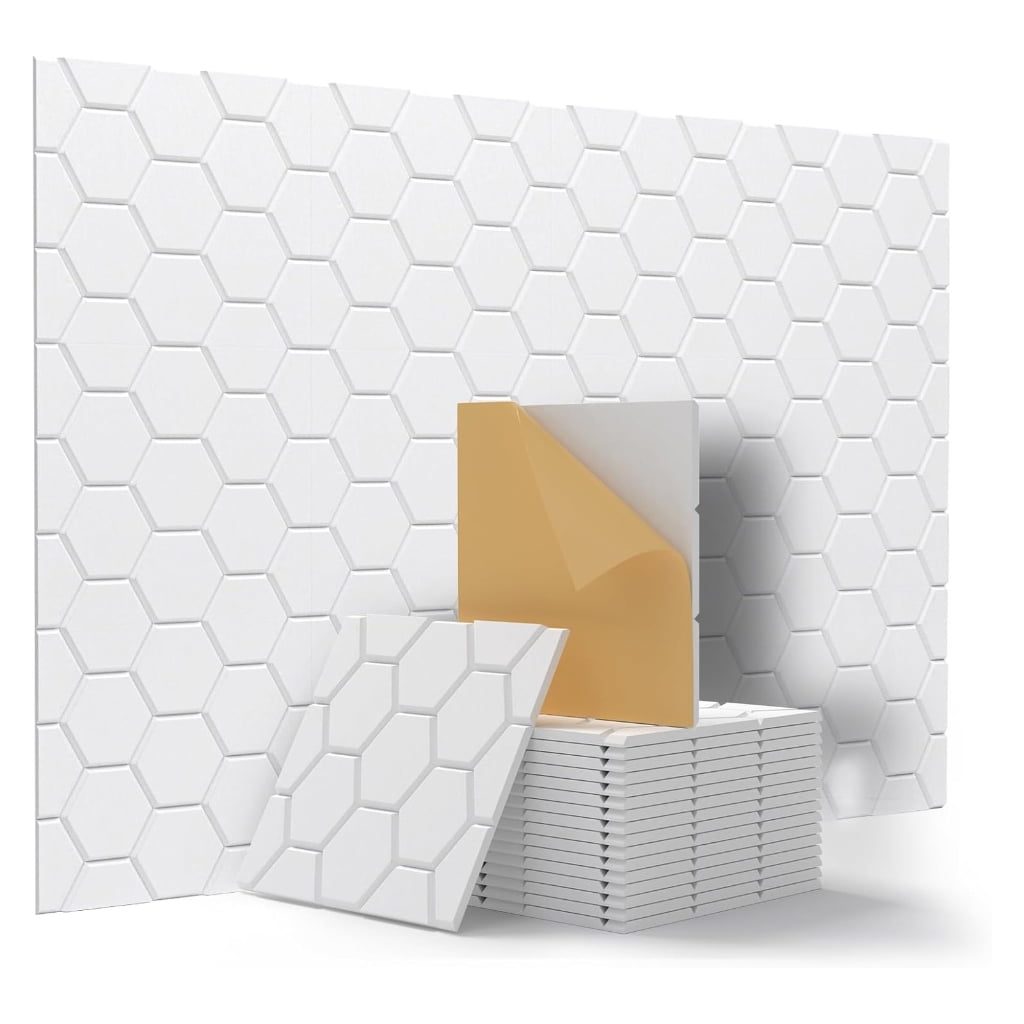 Sinyiin Self Adhesive Acoustic Panels Walls Acoustic Tiles Honeycombs ...
