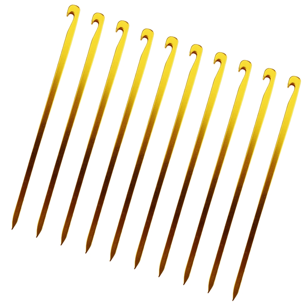 Sinyiin Set of 10 Aluminum Alloy Ground Stakes Enhancing Stability ...