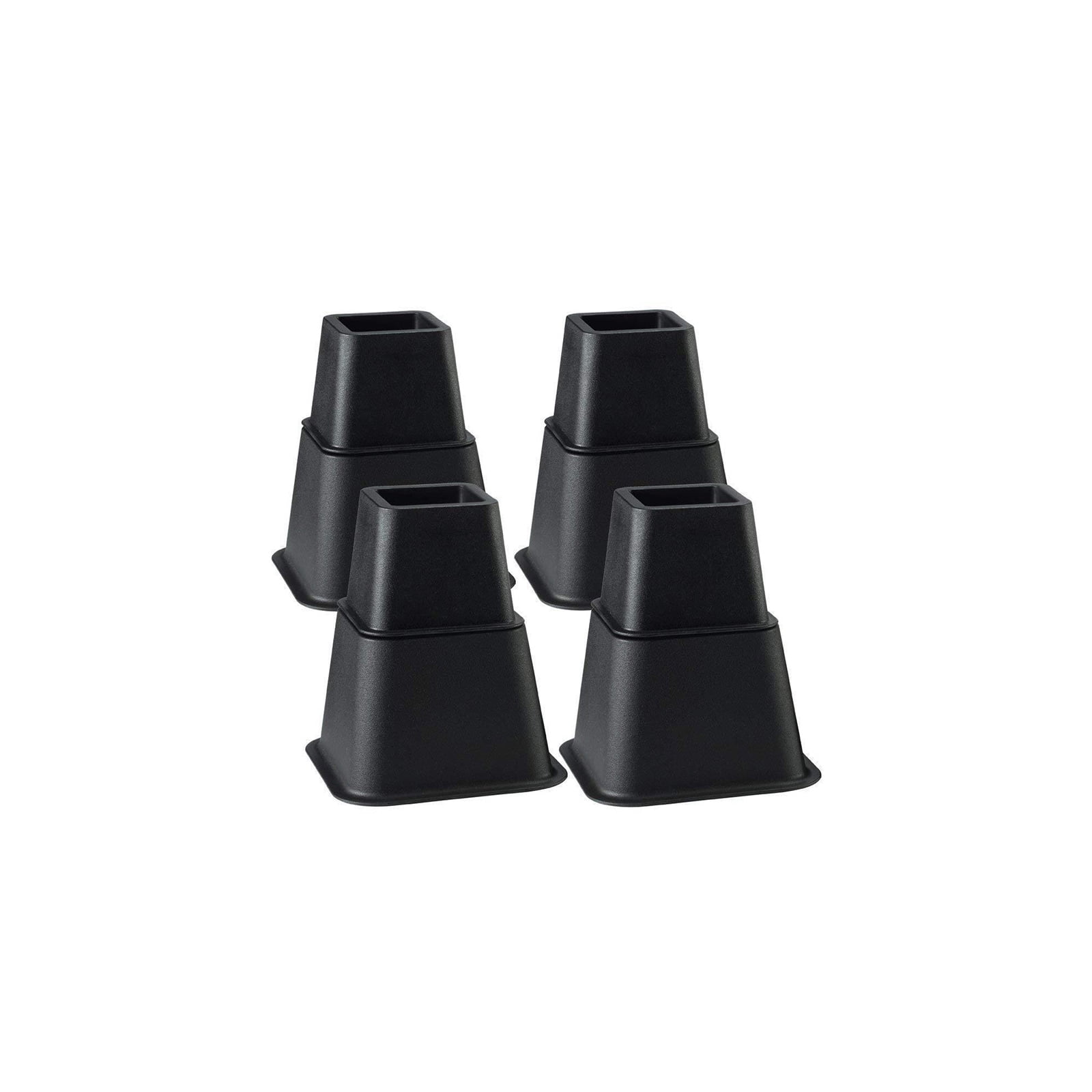 Sinyiin Set of 8 Sturdy Plastic Bed Risers 6Inch Thick Leg Extenders ...