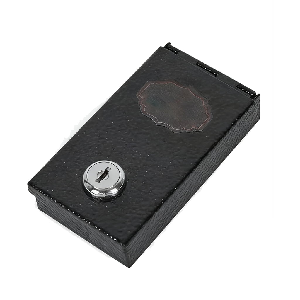 Sinyiin Small Metal Cash Safe Portable Container Money Holder Single ...