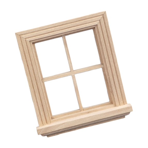 Sinyiin Smooth Edged Unfinished Dollhouses Window For Safe Customizable ...