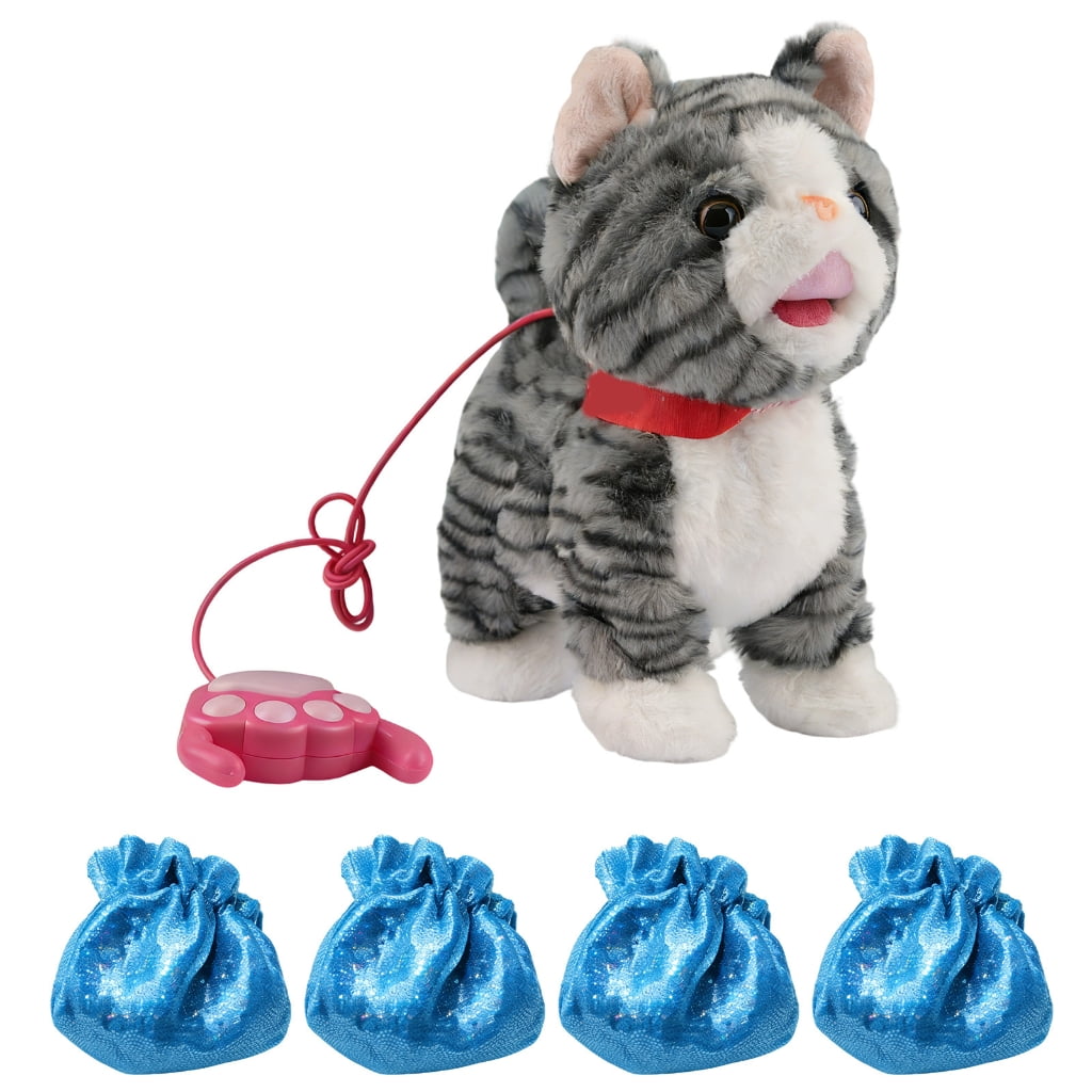 Sinyiin Soft Plush Electric Cats Toy with Touch Sensing Voice Mimic For ...