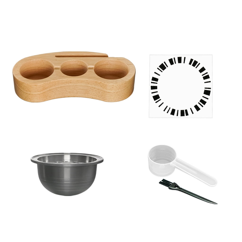 Sinyiin Space Saving Coffee Pods Storage System Coffee Powder Tamper ...