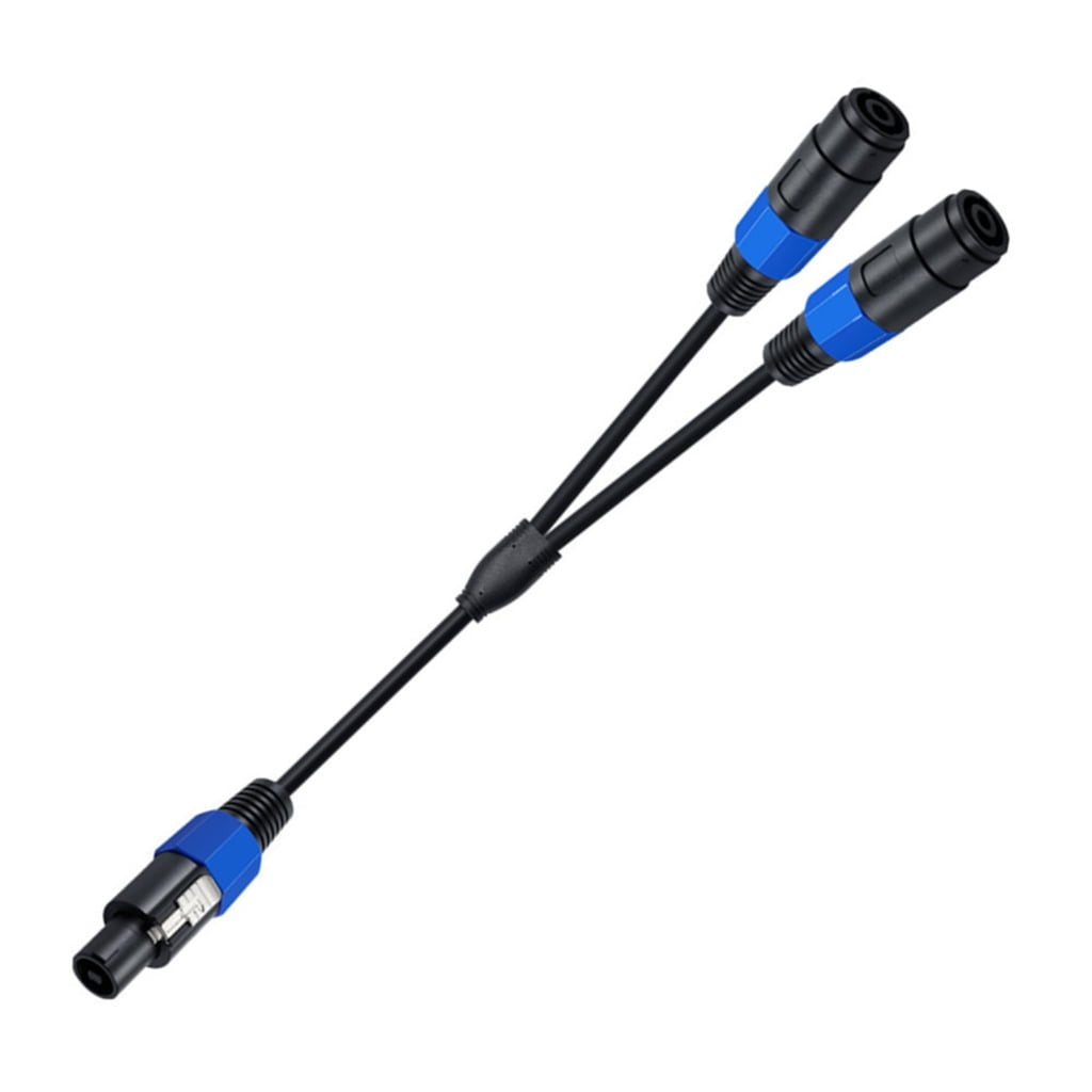 Sinyiin Speakon Splitter Cable 1 Male to 2 Female Speaker Cable, Speak ...