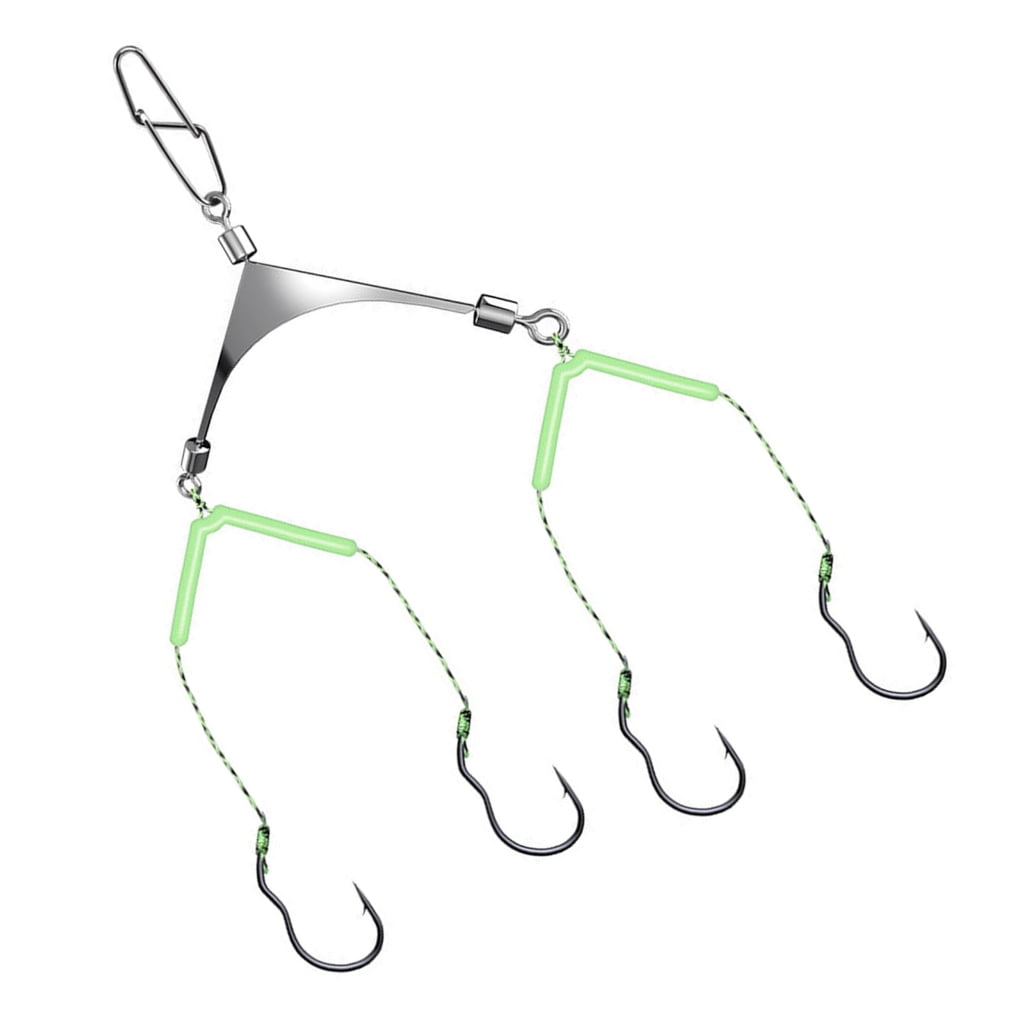 Sinyiin Stainless Steel Fishing Hook Antitangle Glowing and Tangling ...