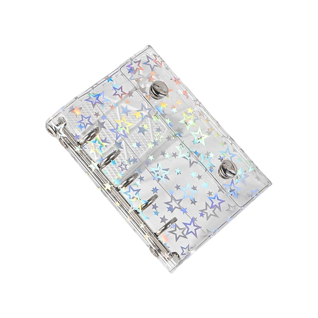 Sinyiin Star Decorated Clear Two Clasps Ring Binder Folder PVC Material ...
