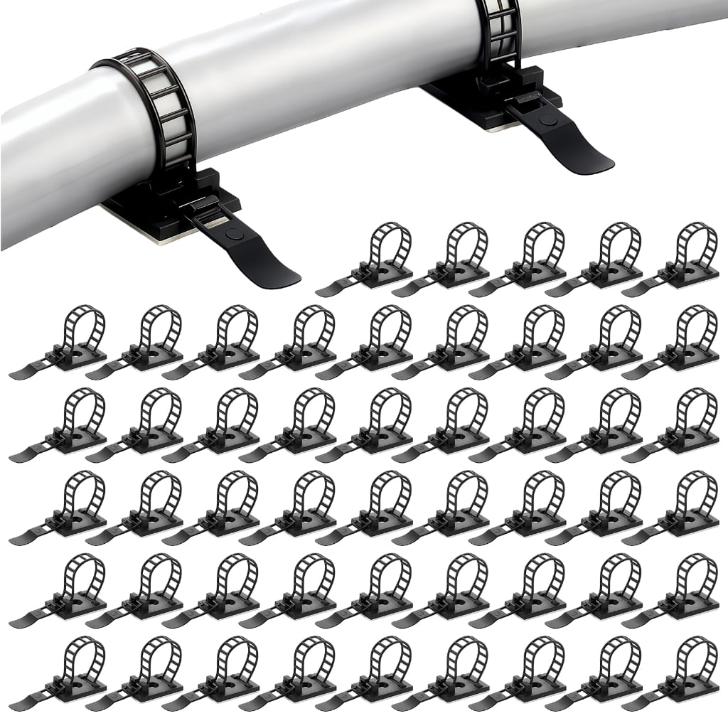Sinyiin Strong Nylon Cord Ties For Securing Electrical Wire Adhesive ...
