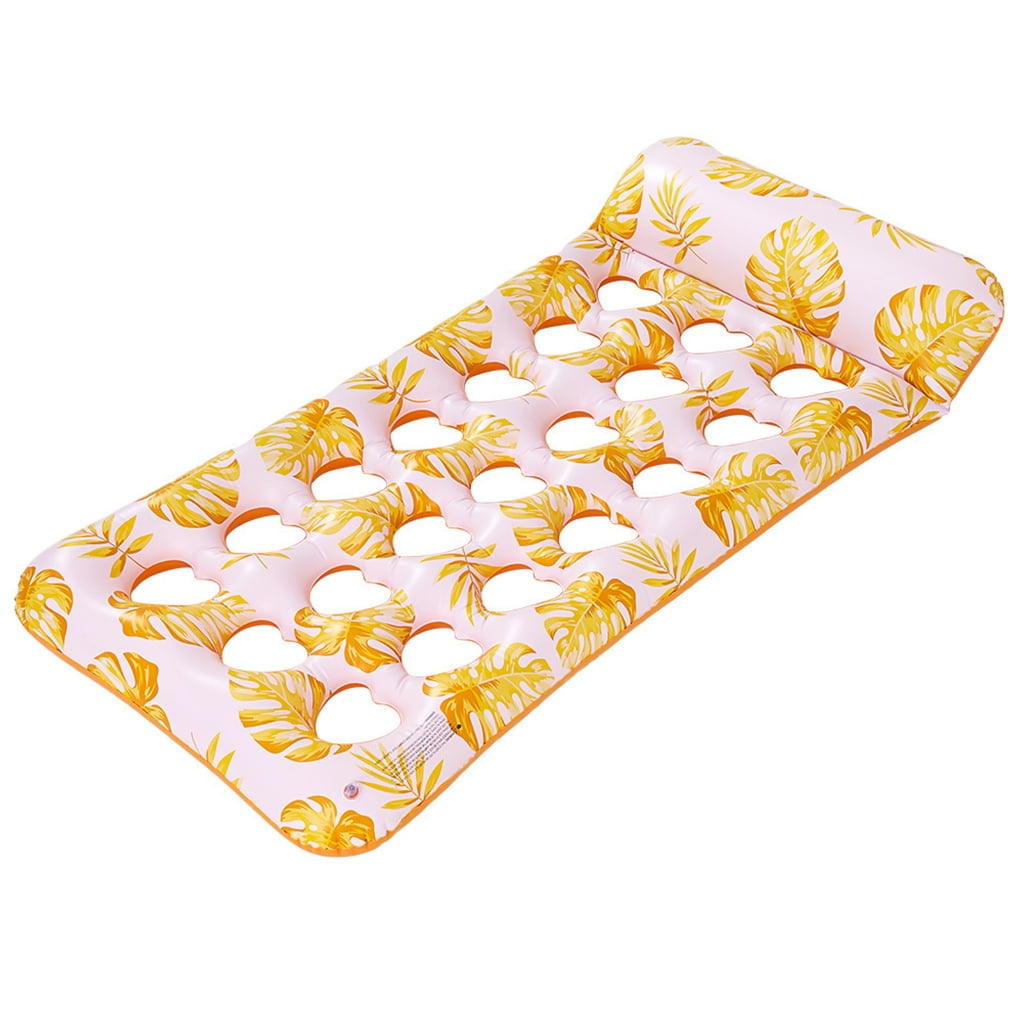 Sinyiin Sturdy Air Mattress Leaf Water Float Bed For Adults Rapid ...