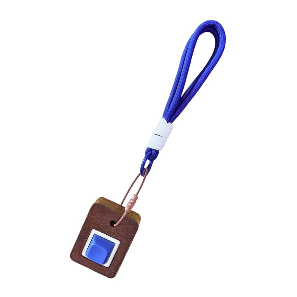 Sinyiin Tactual Sensory Keyring With ABS Clicking Wooden Mobile Phone ...