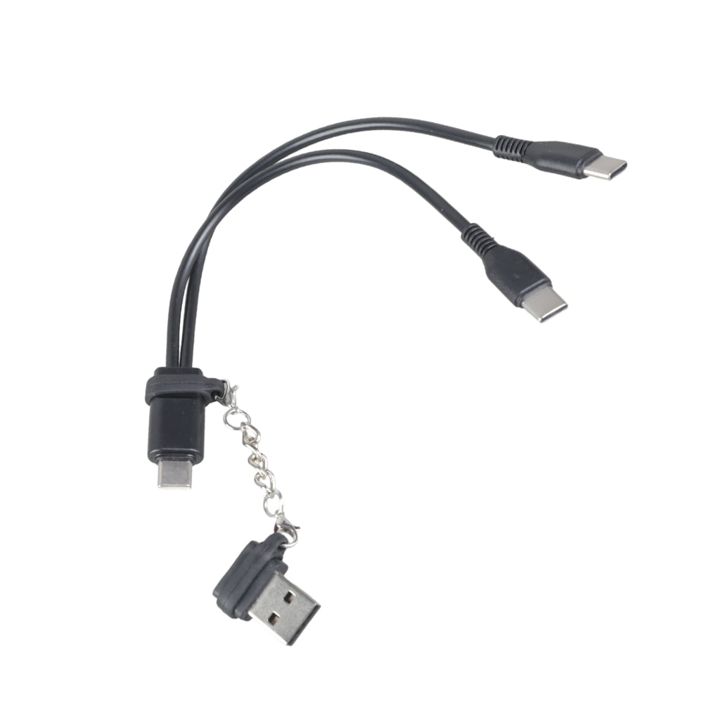 Sinyiin Two Devices Charging Cable USB Type C Splitter Charge Cord for ...