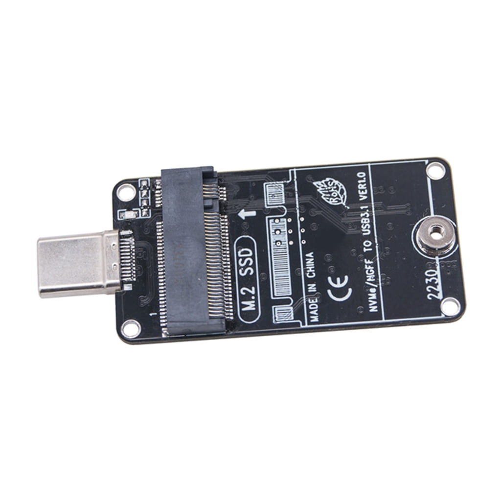 Sinyiin Two Protocol M.2 NVMe SATAs SSDs Adapters Type C USB 3.1 Gen2 10Gbps Portable Storage ...