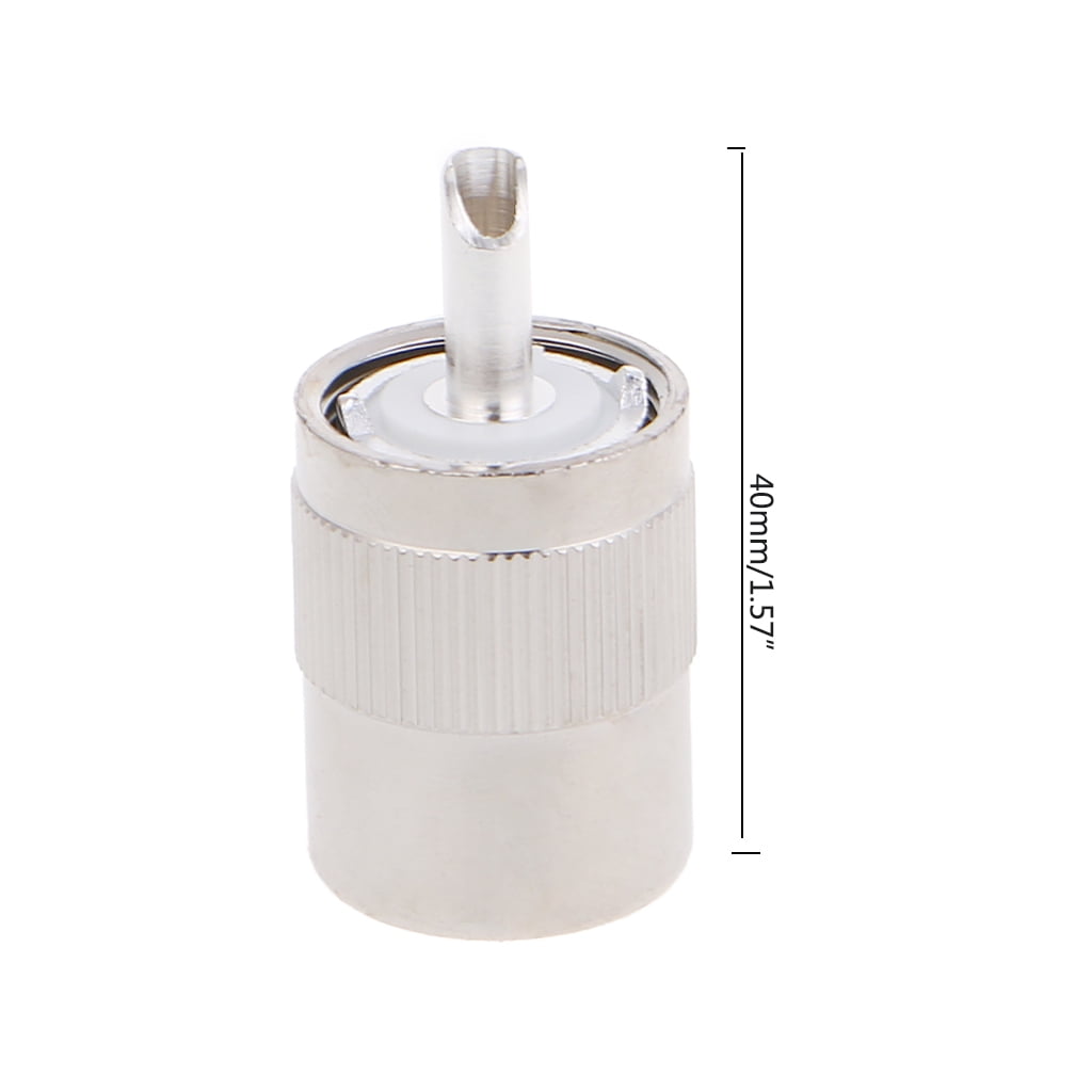Sinyiin UHF Male PL259 Plug Solder RG8 RG213 LMR400 7D-FB Cable ...
