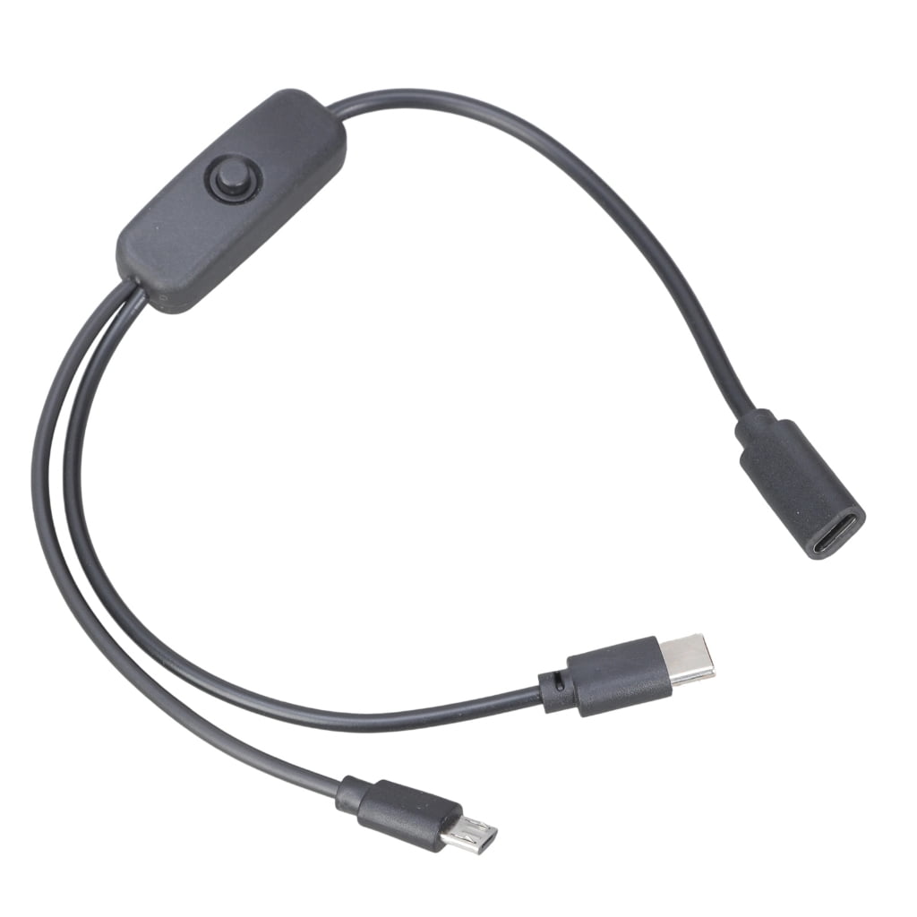 Sinyiin USB C Female to Type C & Micros USB Male Fast Charging 5V with ...