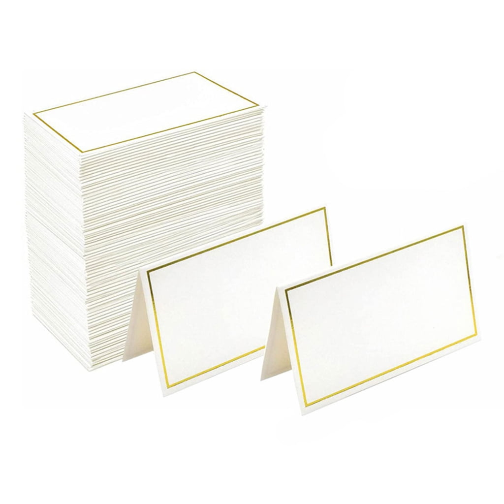 Sinyiin Versatile and Durable White Cardstock Place Cards Name Card ...