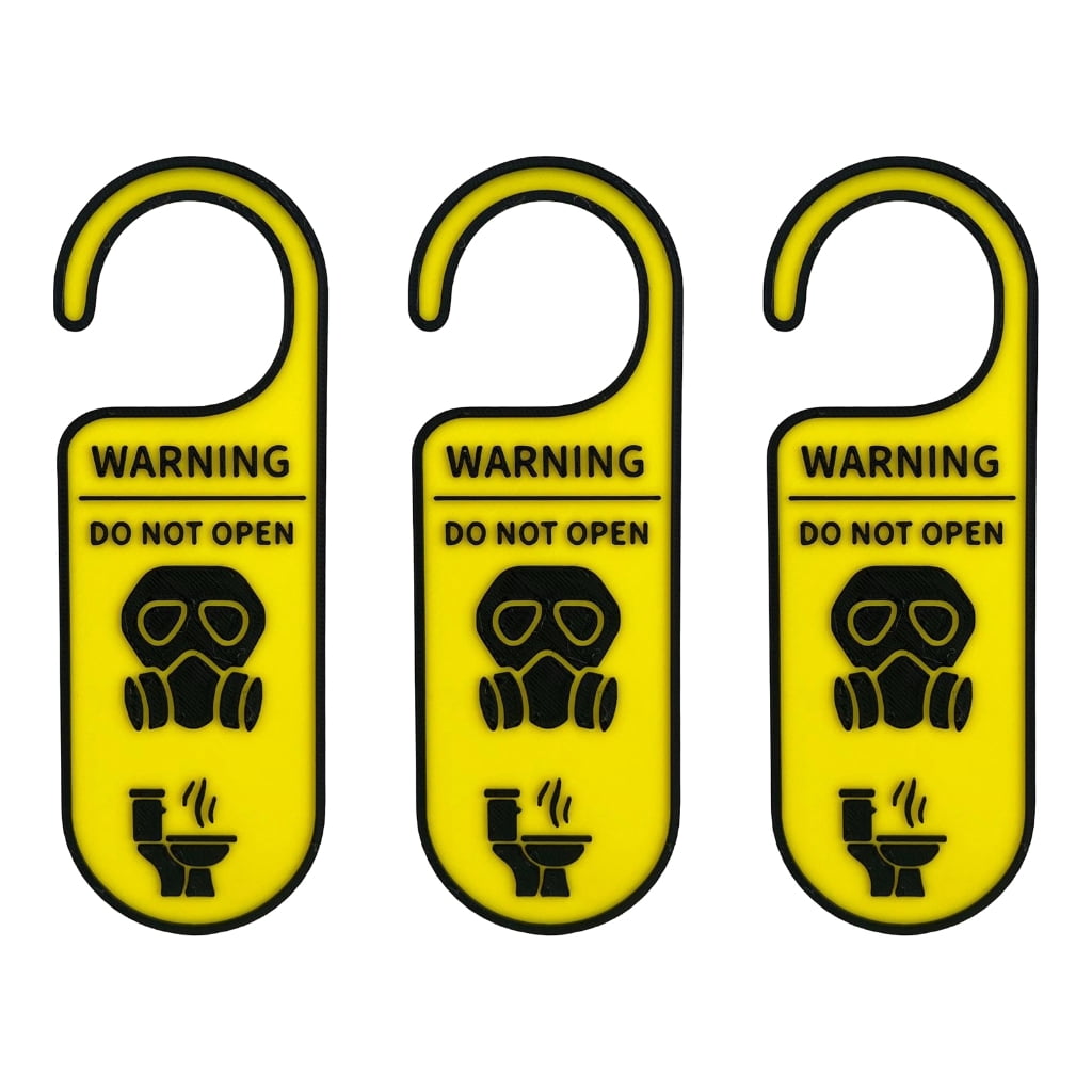 Sinyiin Warning Do Not Open Door Hanger Sign Do Not Disturb Bathroom ...