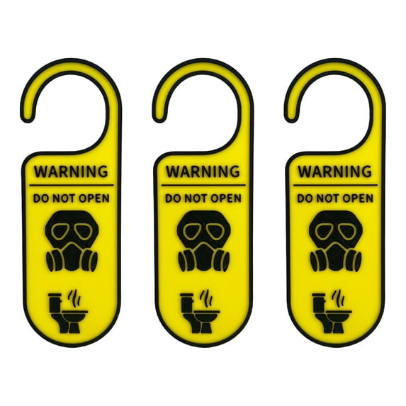 Sinyiin Warning Do Not Open Door Hanger Sign Do Not Disturb Bathroom ...